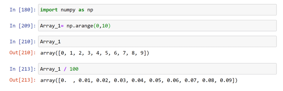 Indexing and slicing in numpy | ROBOTIC ELECTRONICS